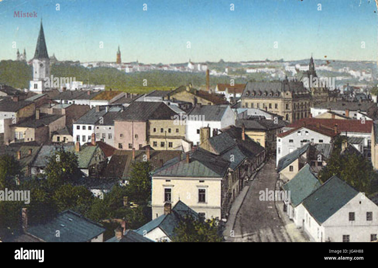 Místek pohlednice 1914 01a Stock Photo - Alamy