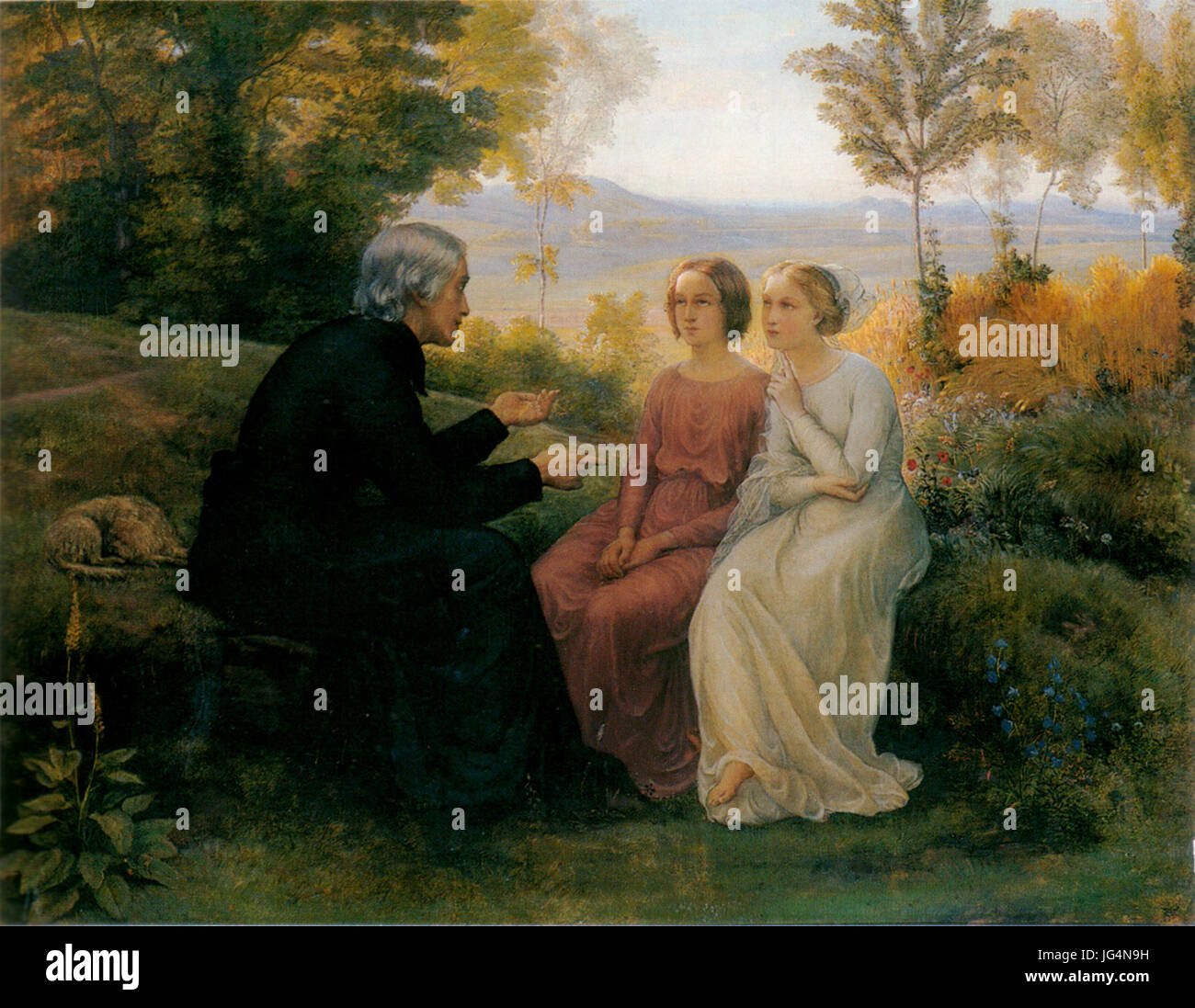 Louis Janmot - Poème de l'âme 9 - Le Grain de blé Stock Photo - Alamy