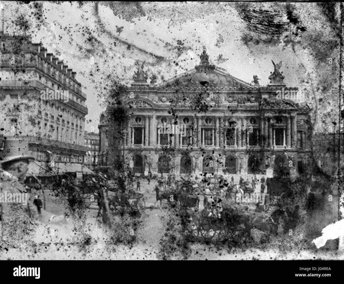 Place de l Opéra Paris juillet 1892 Stock Photo - Alamy