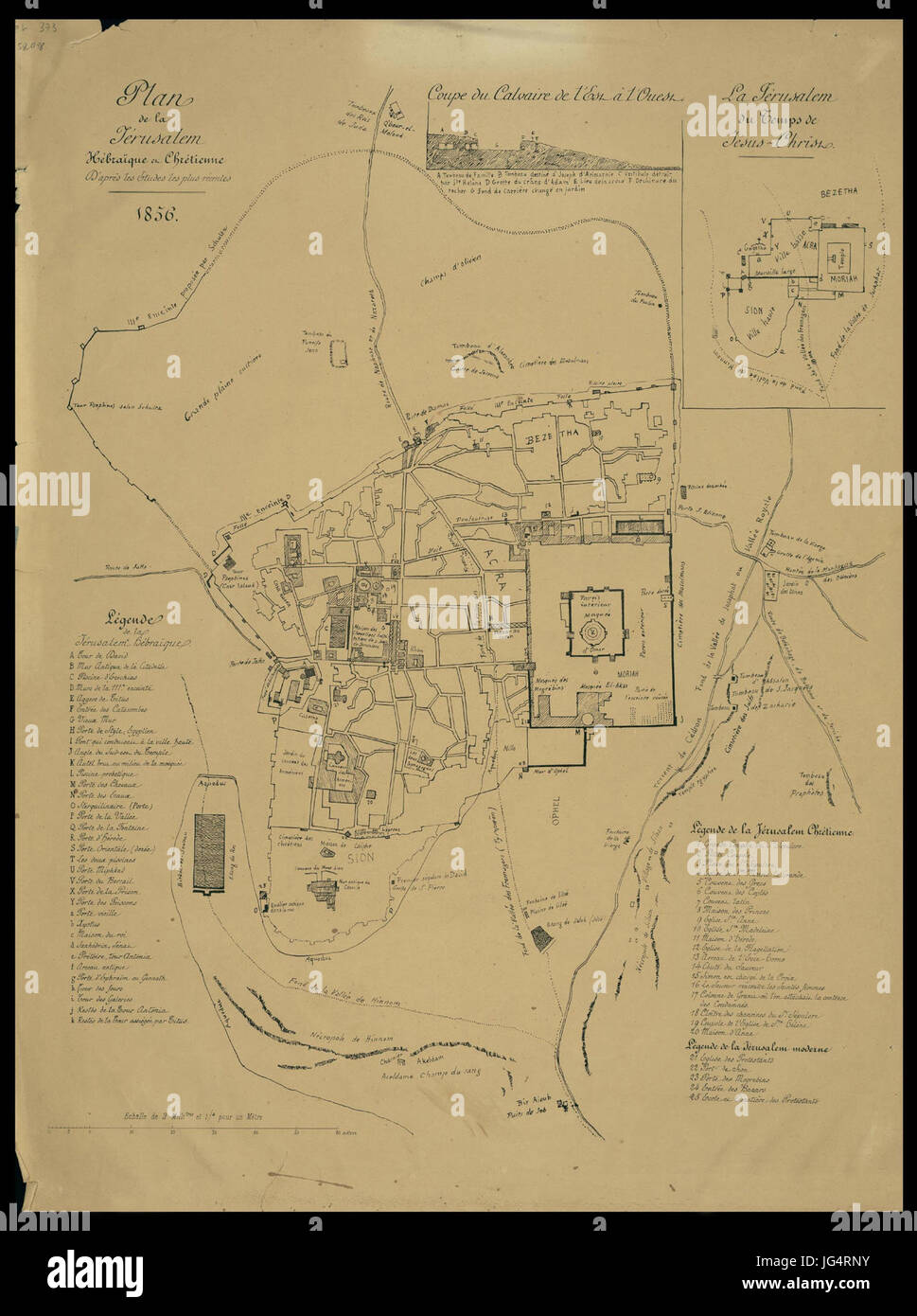 Map plan ancient jerusalem hi-res stock photography and images - Alamy