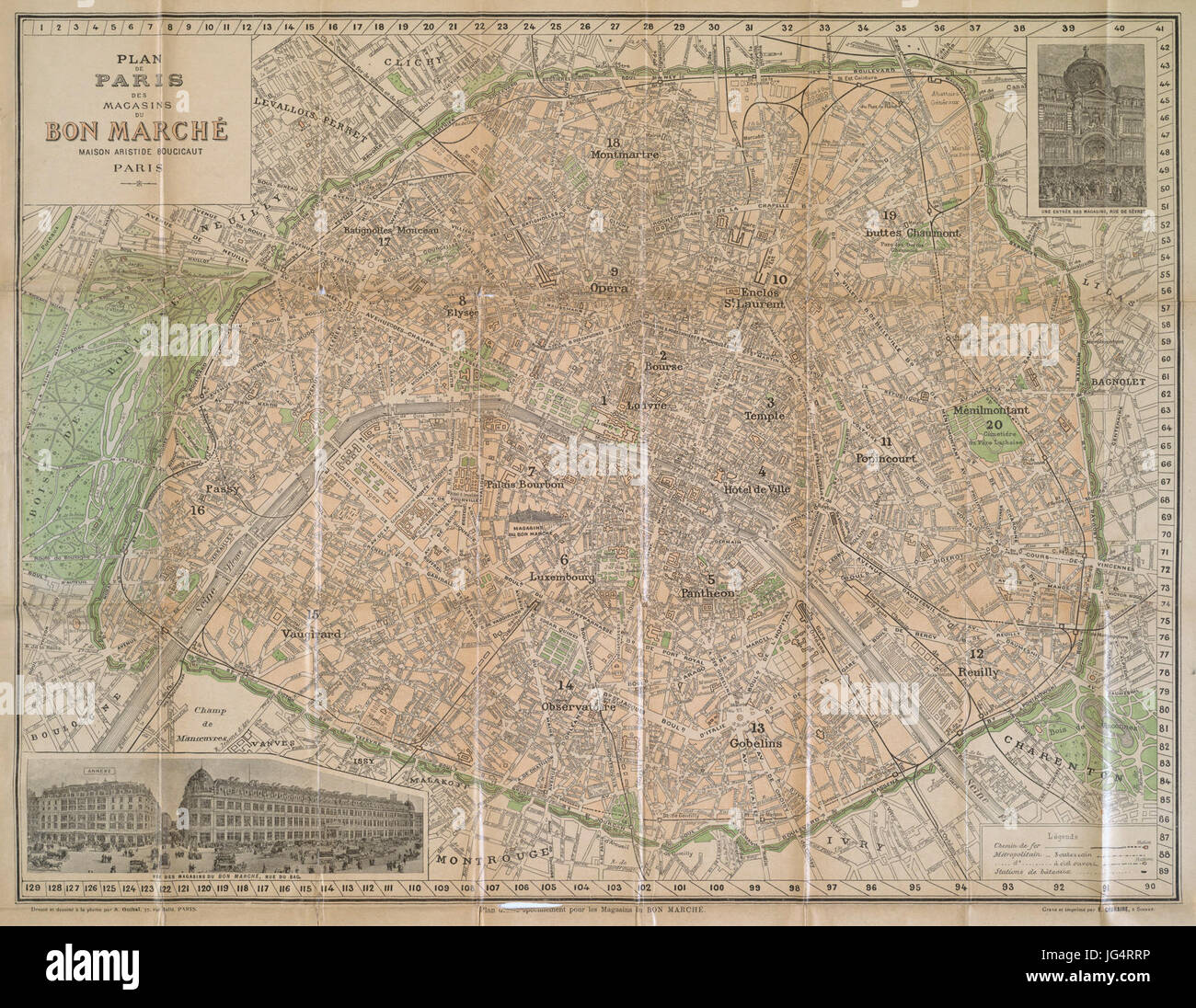 Bon marché paris drawing hi-res stock photography and images - Alamy