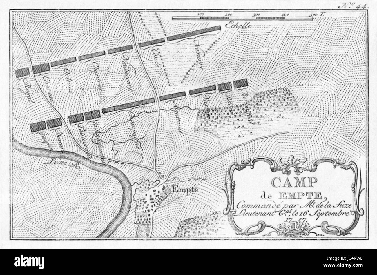 French camp map Black and White Stock Photos & Images - Alamy