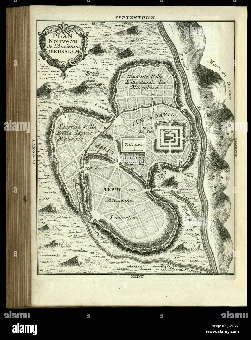 Map plan ancient jerusalem hi-res stock photography and images - Alamy