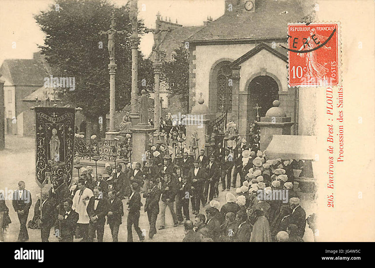 Saints procession painting hi-res stock photography and images - Alamy