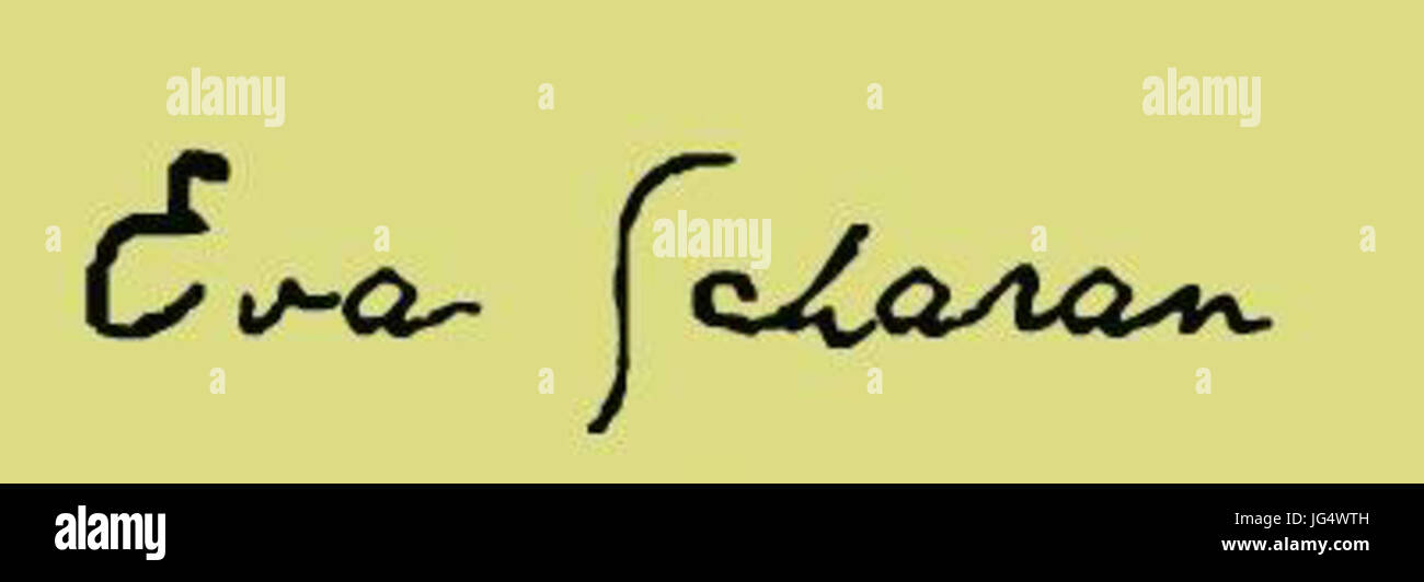 Podpis Evy Šaránové Stock Photo - Alamy