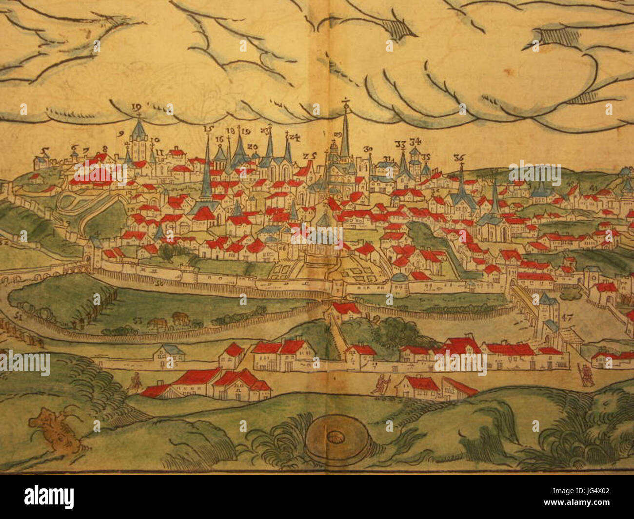 Poitiers map hi-res stock photography and images - Alamy