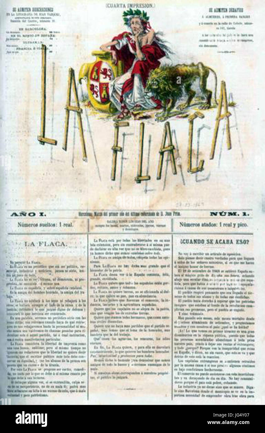 Portada Nº1 de La Flaca Stock Photo - Alamy