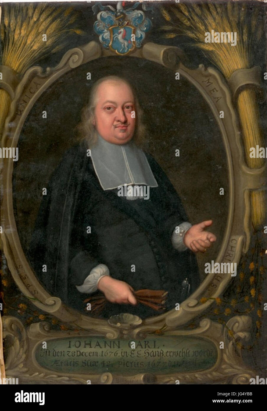 Porträtbuch Hansgericht Regensburg 095r Stock Photo - Alamy