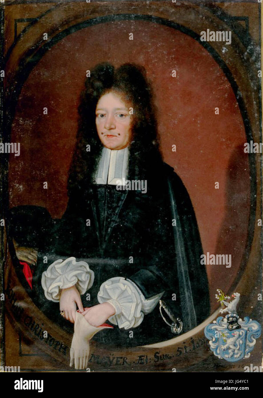 Porträtbuch Hansgericht Regensburg 111r Stock Photo - Alamy