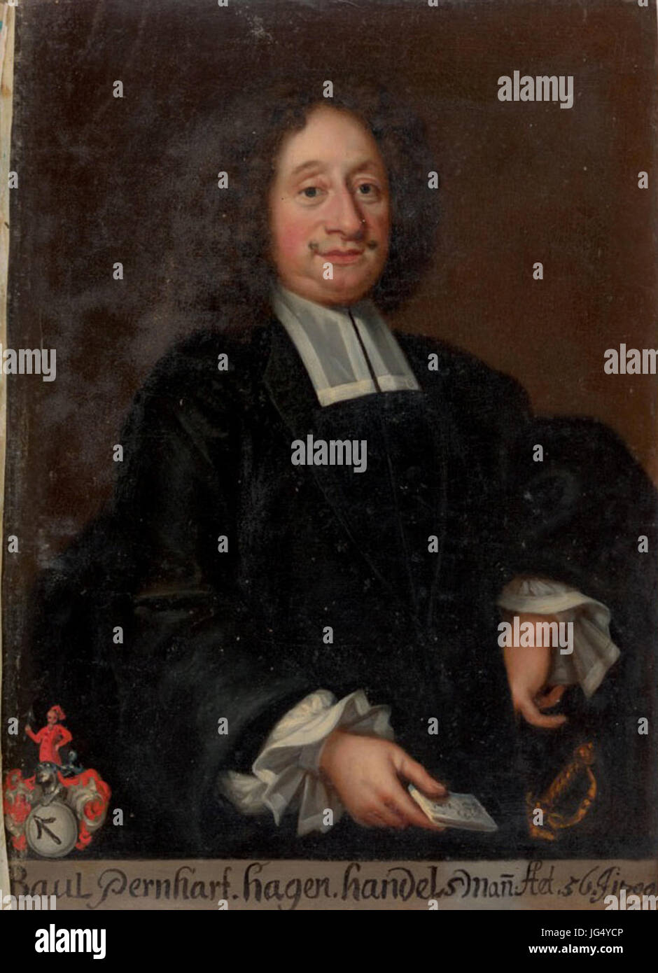 Porträtbuch Hansgericht Regensburg 130r Stock Photo - Alamy