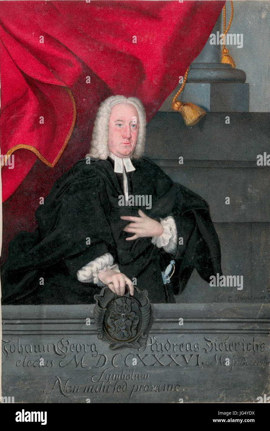 Porträtbuch Hansgericht Regensburg 156r Stock Photo - Alamy