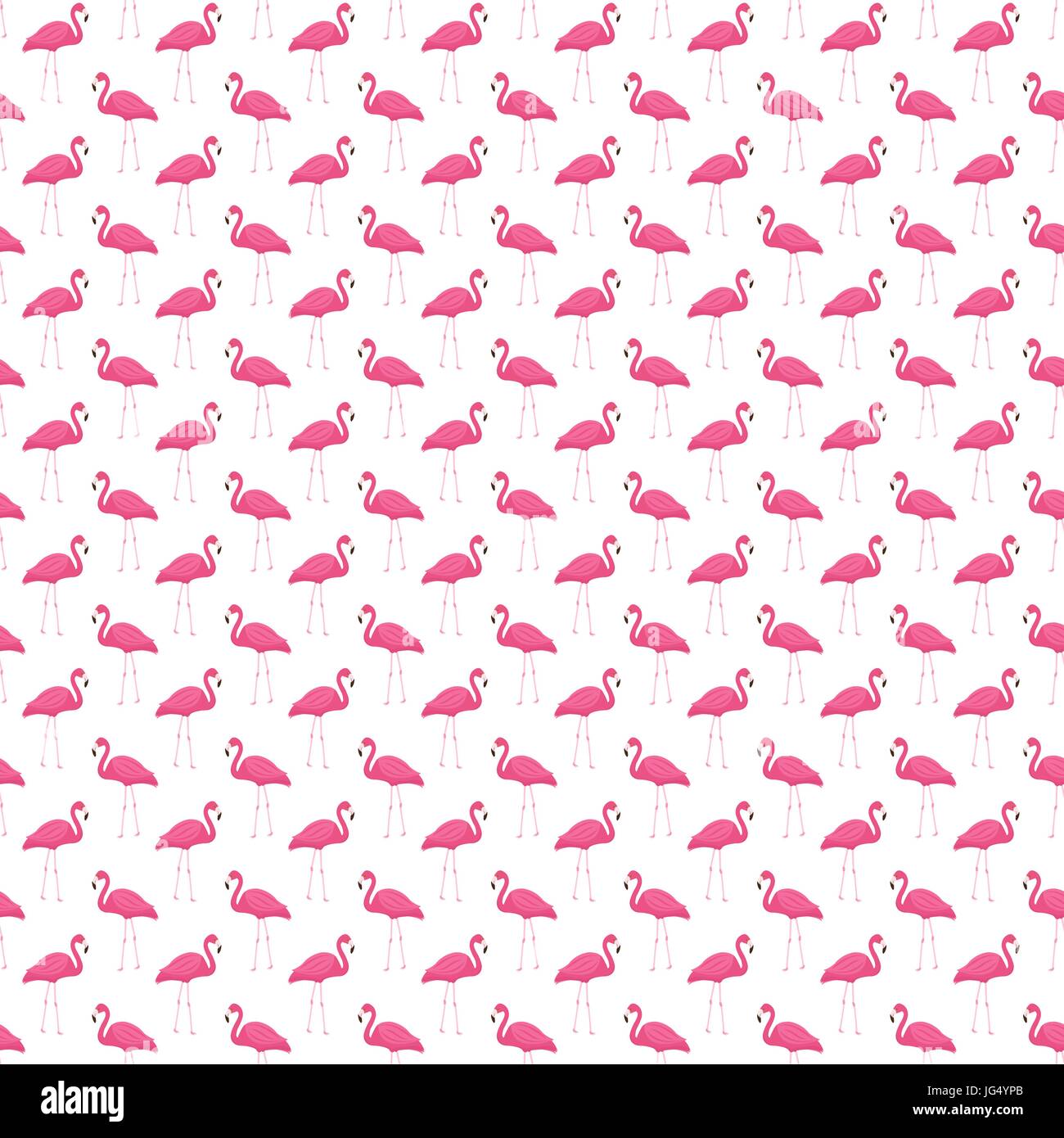 Pink flamingo seamless pattern. Summer tropical endless background ...