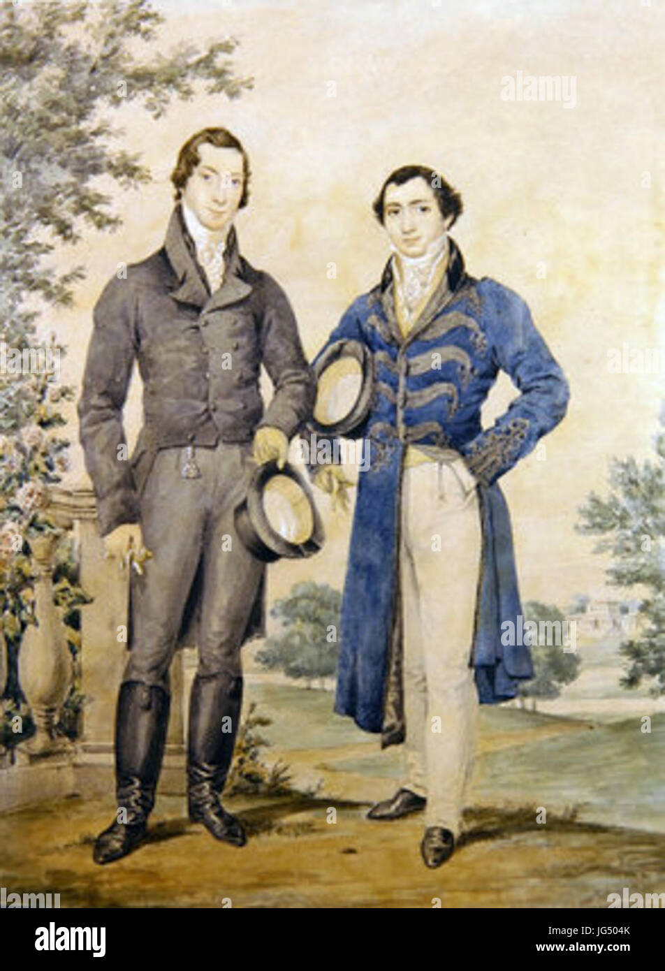 Portrait two gentlemen hi-res stock photography and images - Alamy