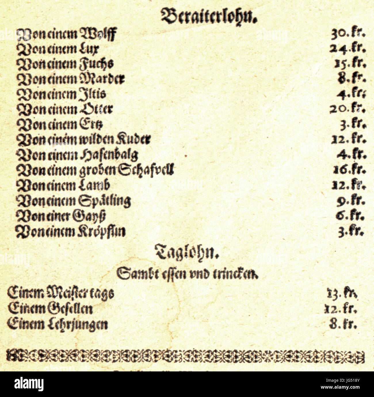 Preisliste hi-res stock photography and images - Alamy