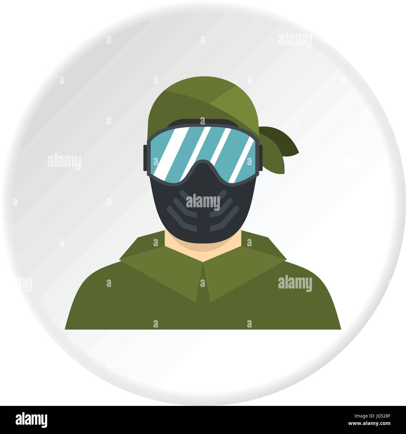 Fight paintball sport player Stock Vector Images - Alamy