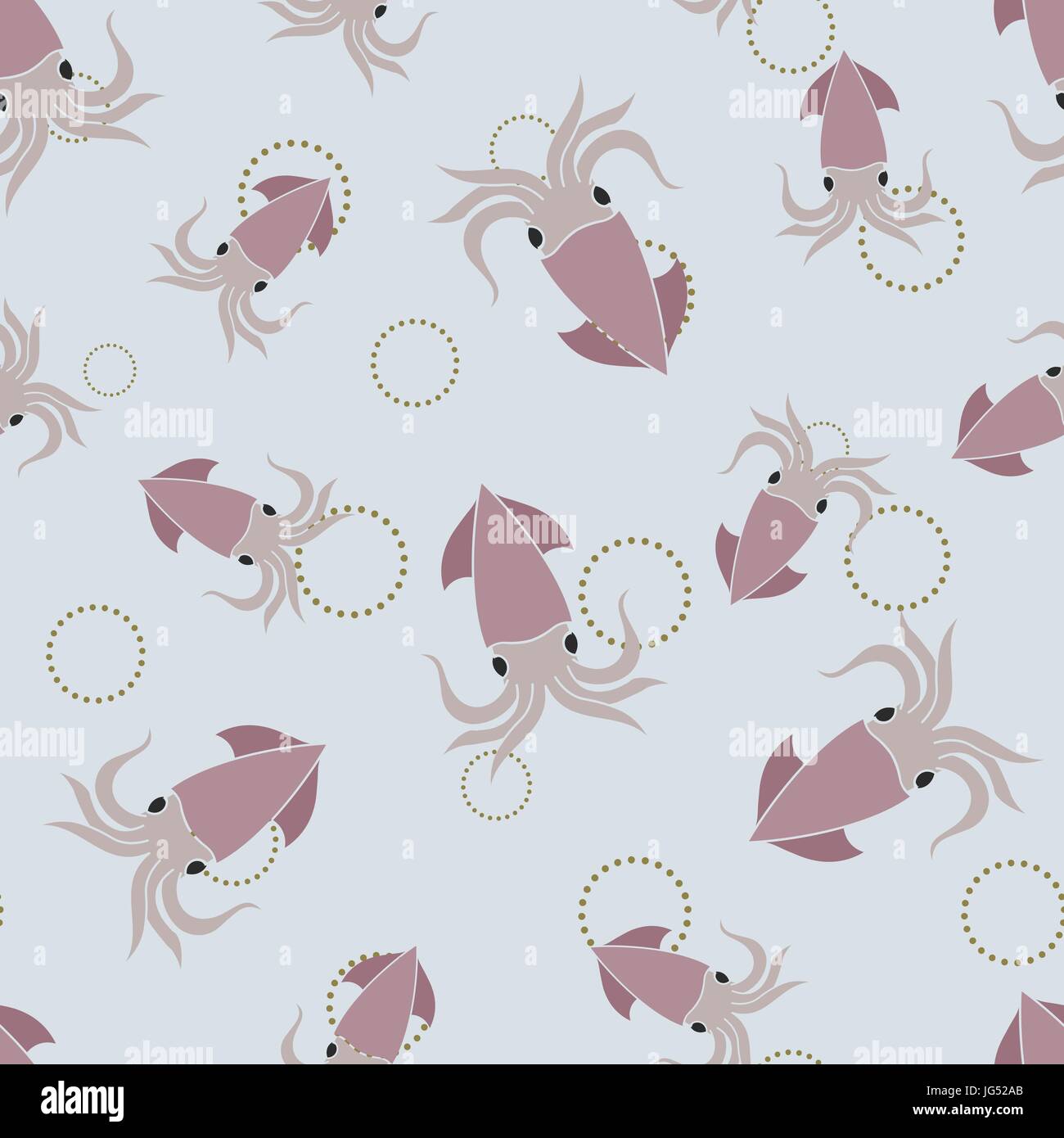 Squid seamless pattern Stock Vector Image & Art - Alamy