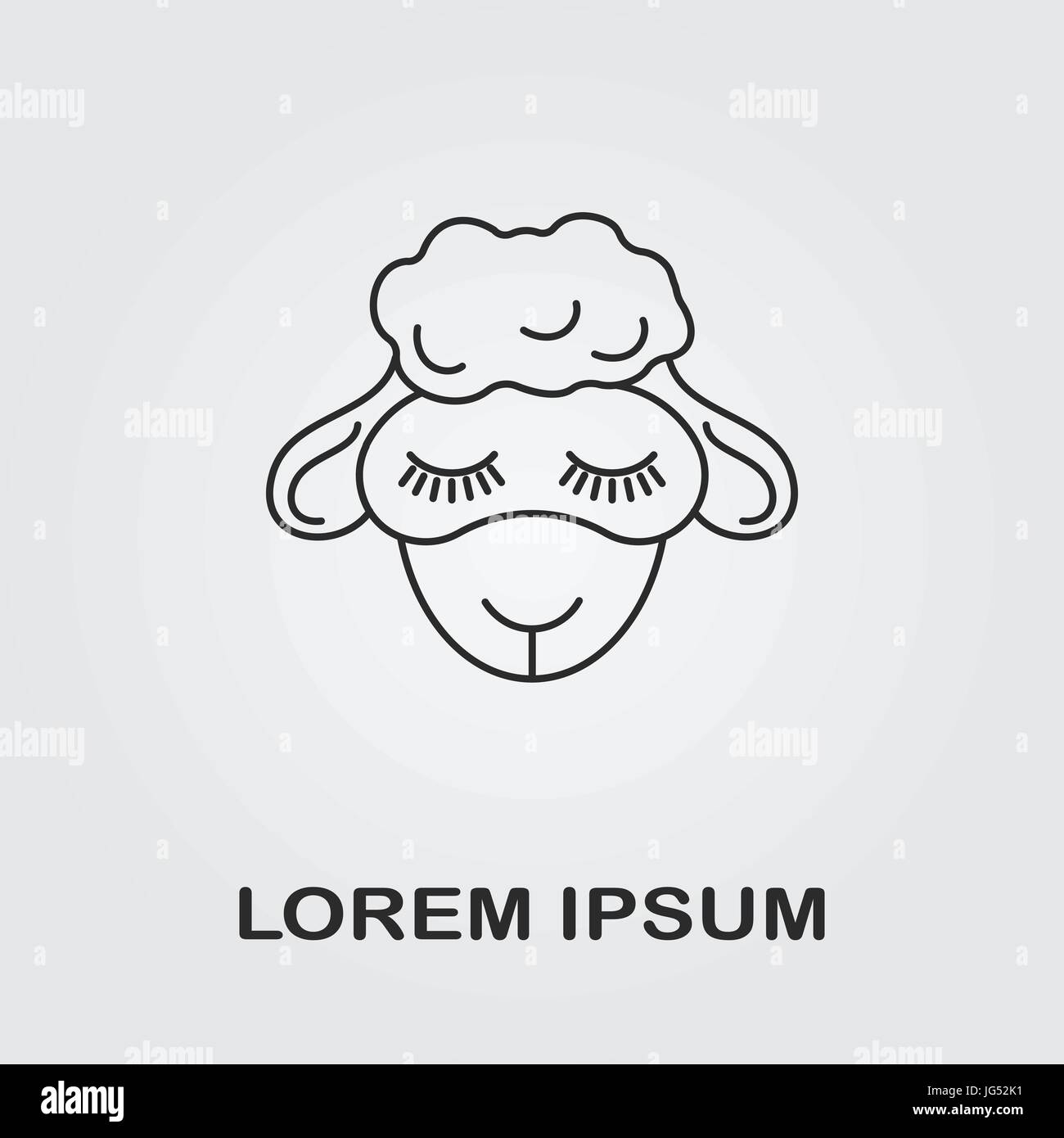 Vector sleeping sheep Stock Vector Images - Alamy