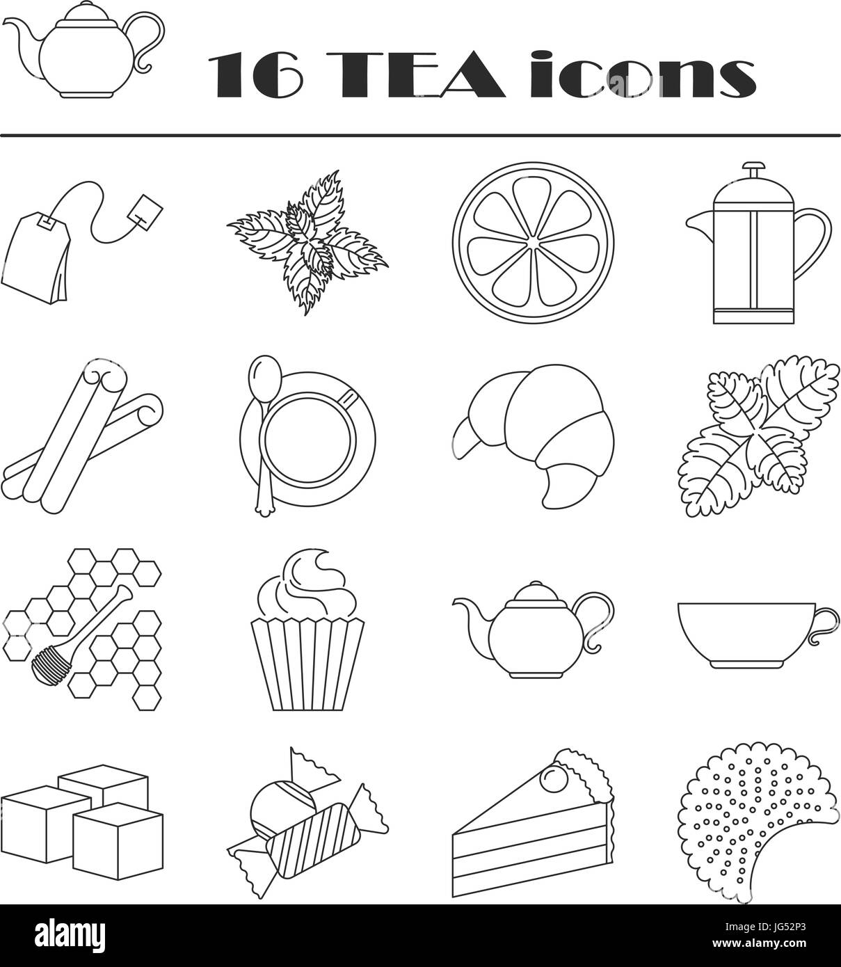 Candy cafe tea Black and White Stock Photos & Images - Alamy