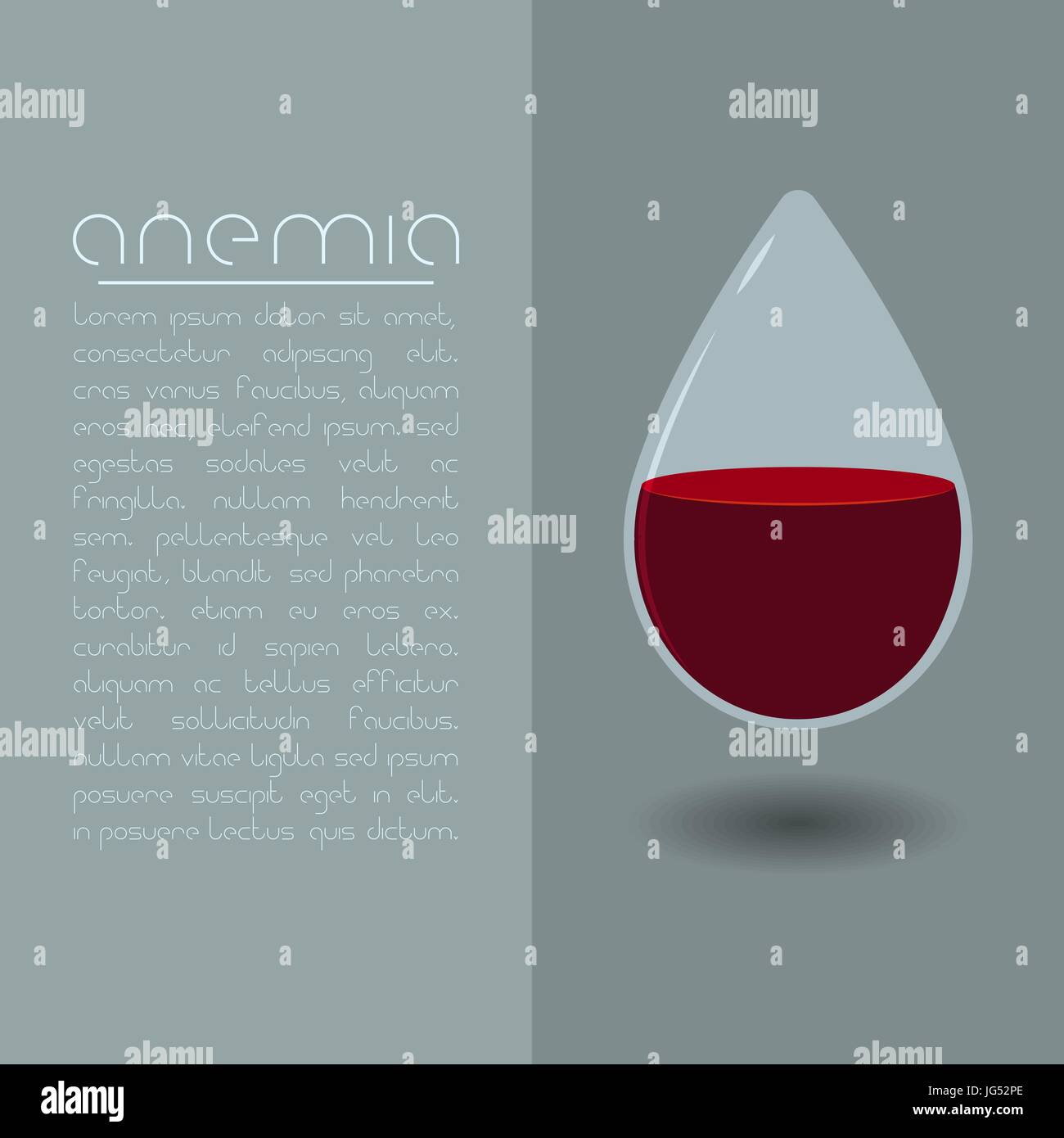 Anemia design concept. Drop of blood Stock Vector Image & Art - Alamy