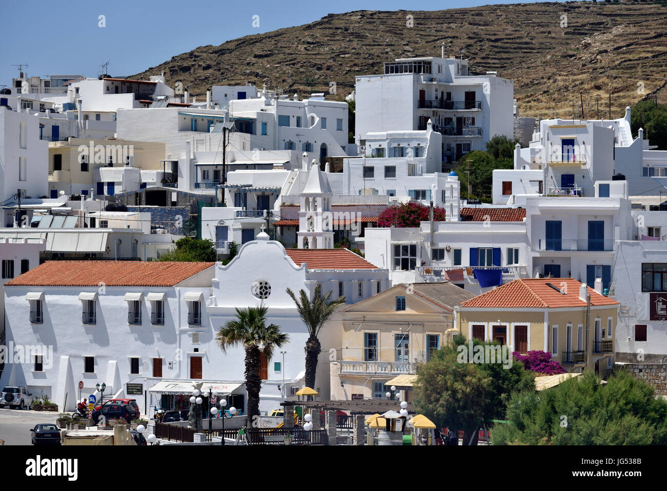 Tinos town in Tinos island, Greece Stock Photo - Alamy