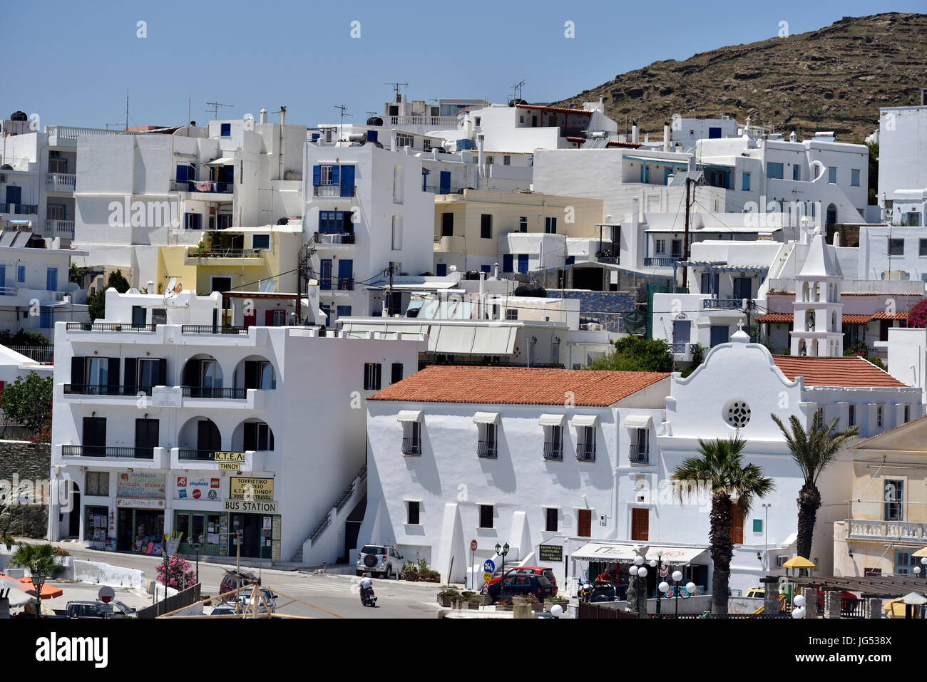 Tinos town in Tinos island, Greece Stock Photo - Alamy