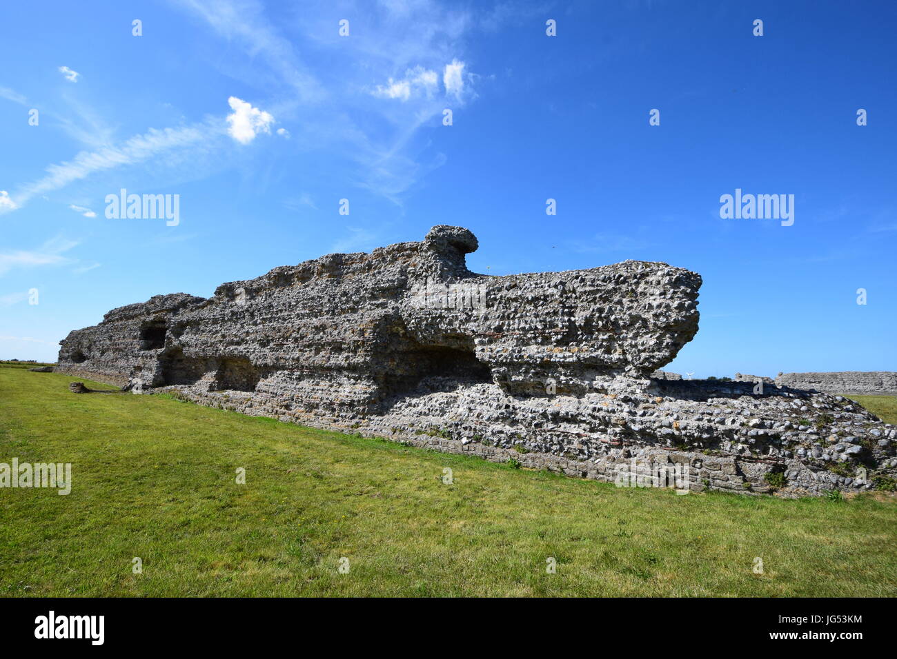 Richborough Roman Fort 2017 Stock Photo - Alamy