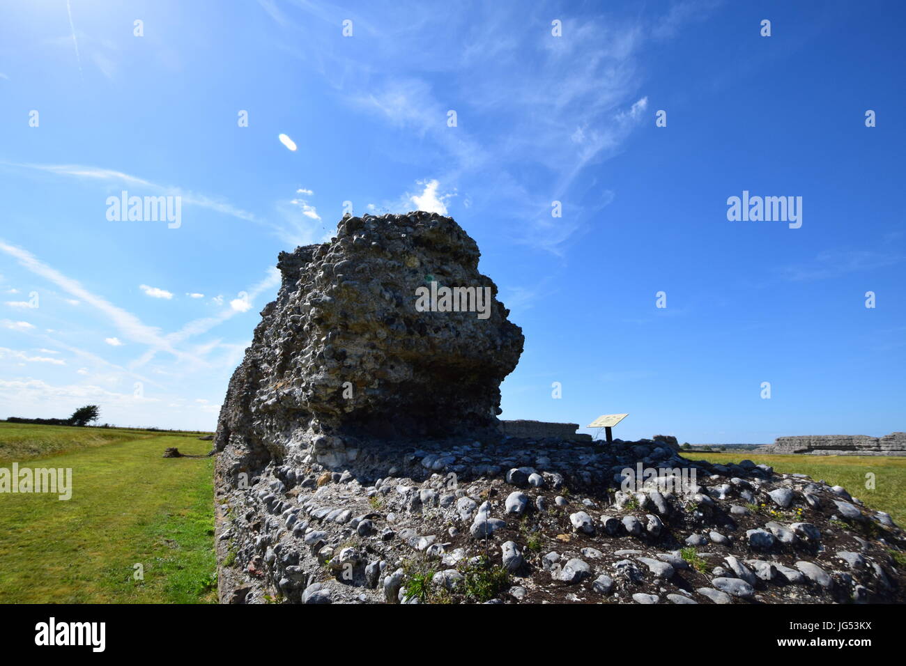 Richborough Roman Fort 2017 Stock Photo - Alamy