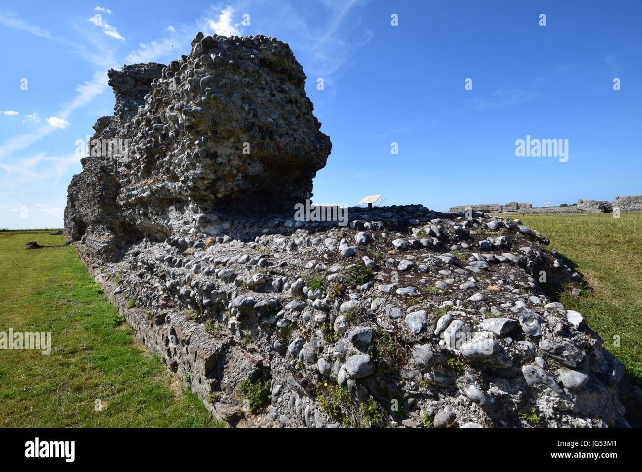 Richborough Roman Fort 2017 Stock Photo - Alamy