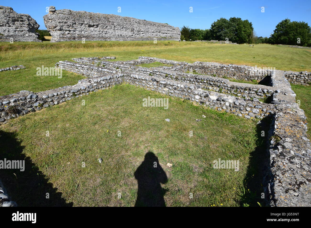 Richborough Roman Fort 2017 Stock Photo - Alamy