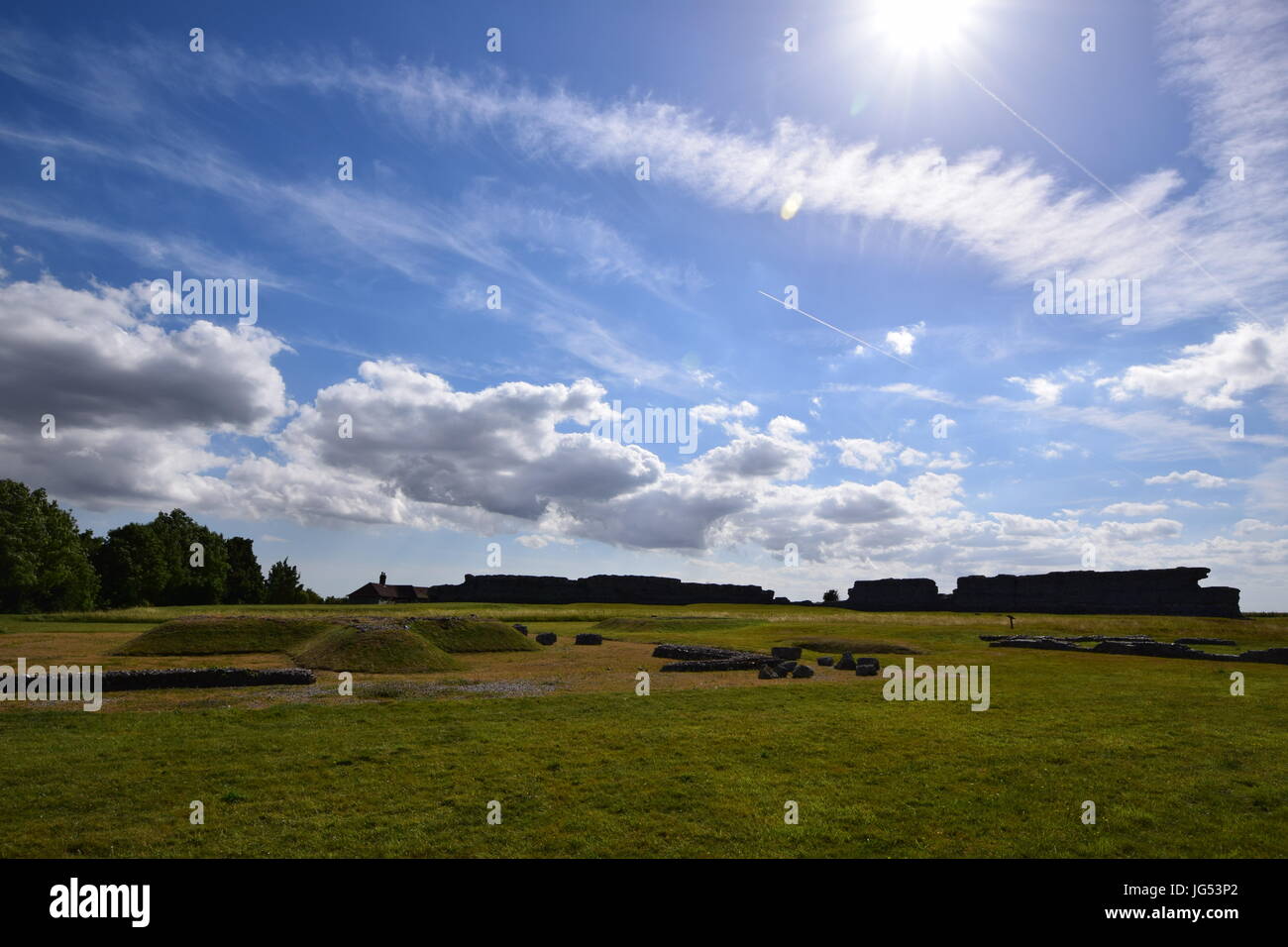 Richborough Roman Fort 2017 Stock Photo - Alamy