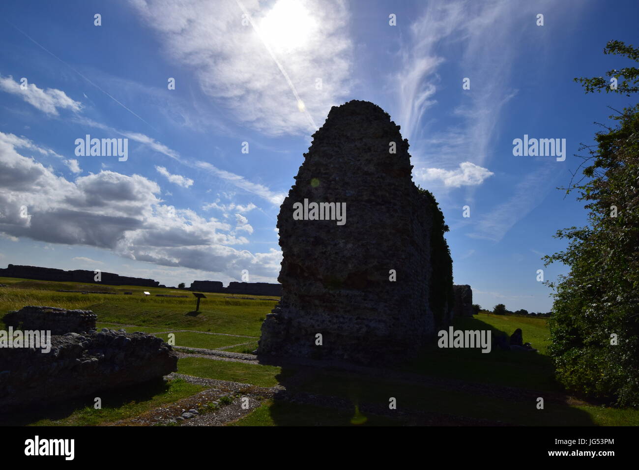 Richborough Roman Fort 2017 Stock Photo - Alamy