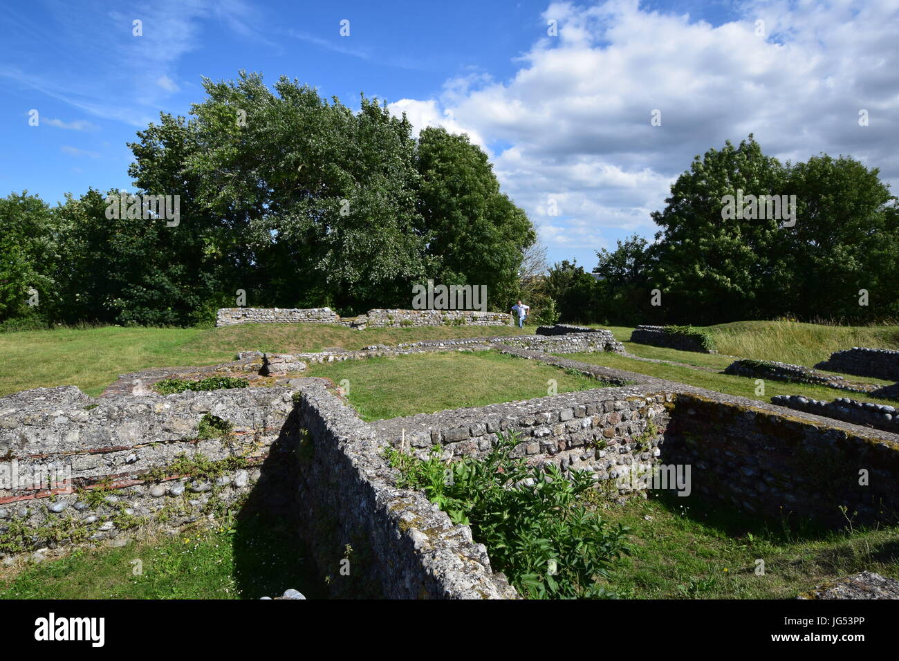 Richborough Roman Fort 2017 Stock Photo - Alamy