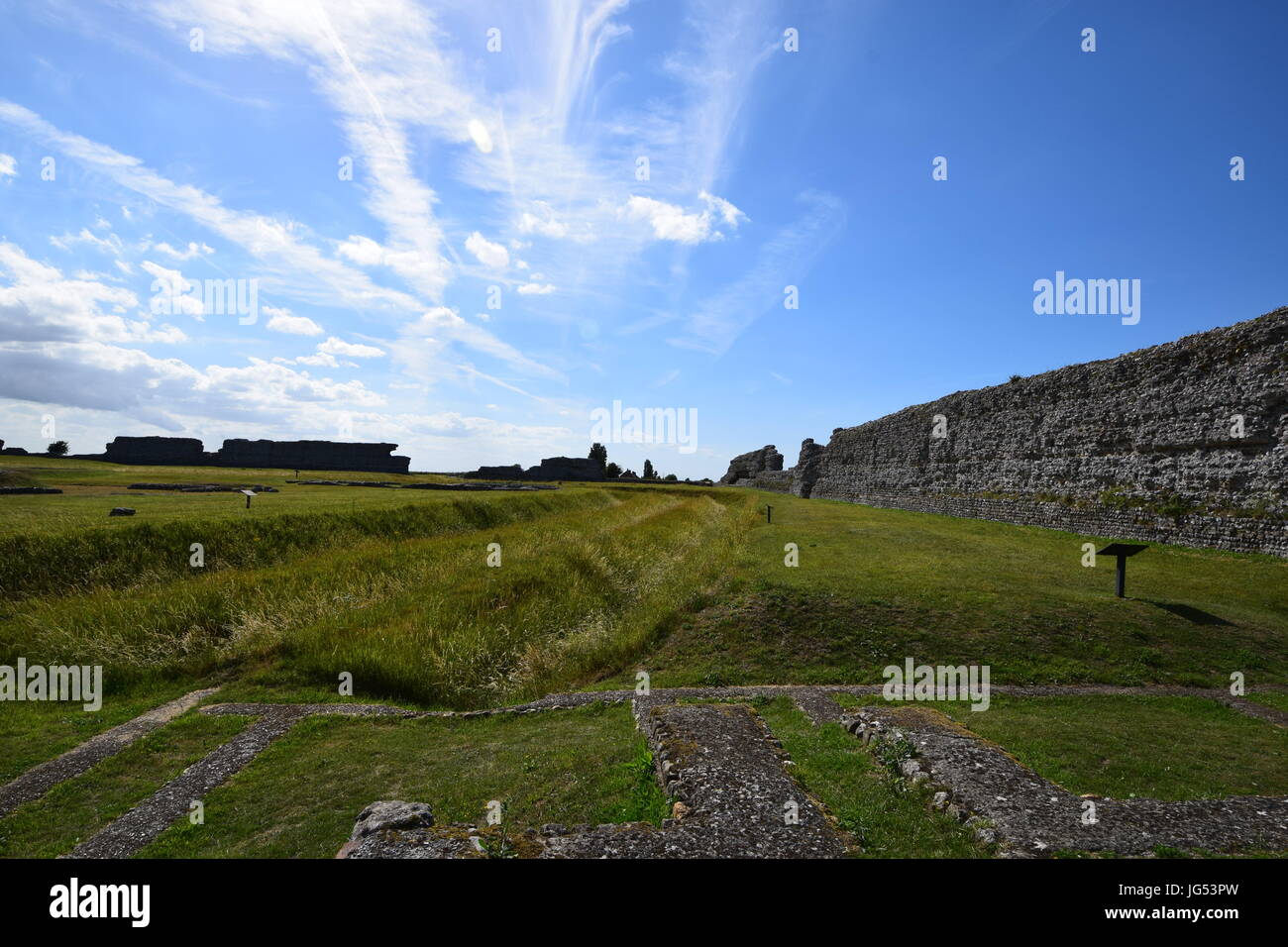 Richborough Roman Fort 2017 Stock Photo - Alamy