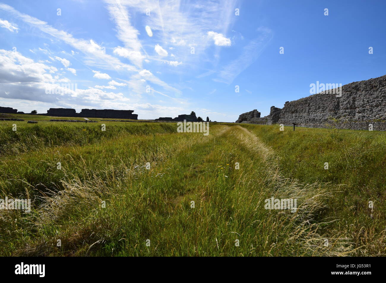 Richborough Roman Fort 2017 Stock Photo - Alamy