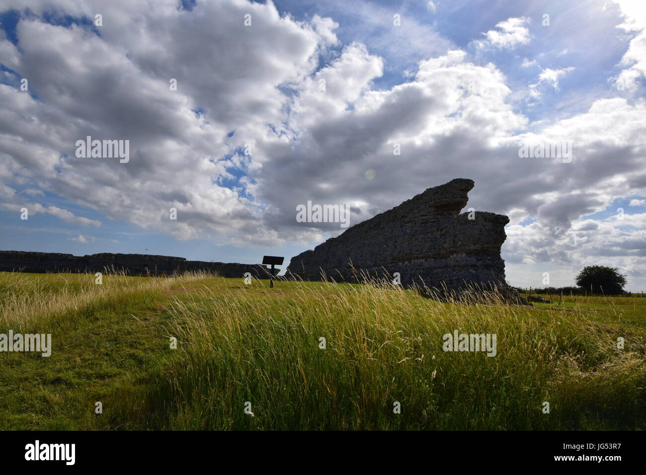 Richborough Roman Fort 2017 Stock Photo - Alamy