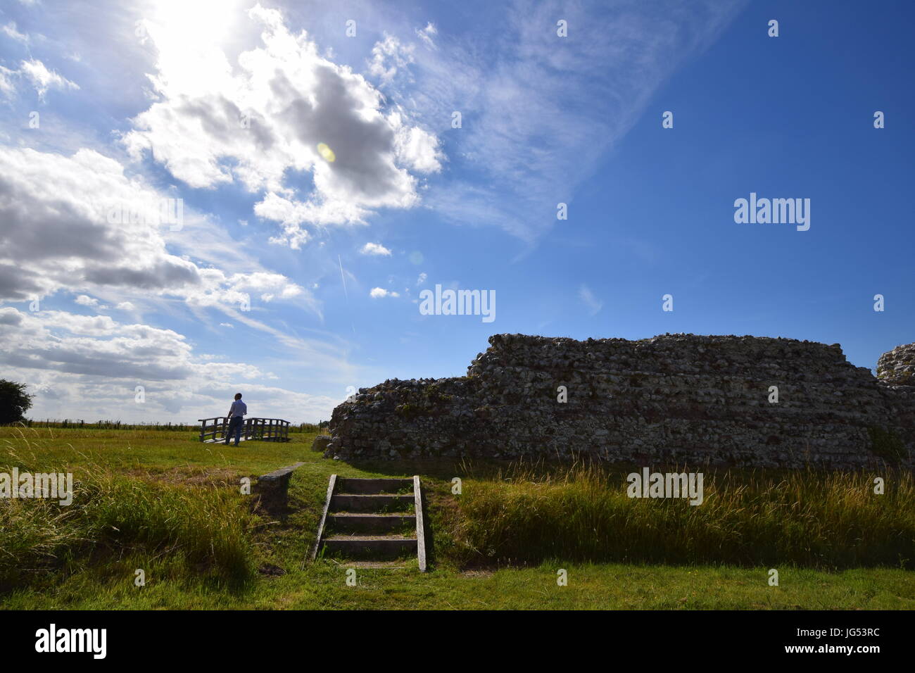 Richborough Roman Fort 2017 Stock Photo - Alamy