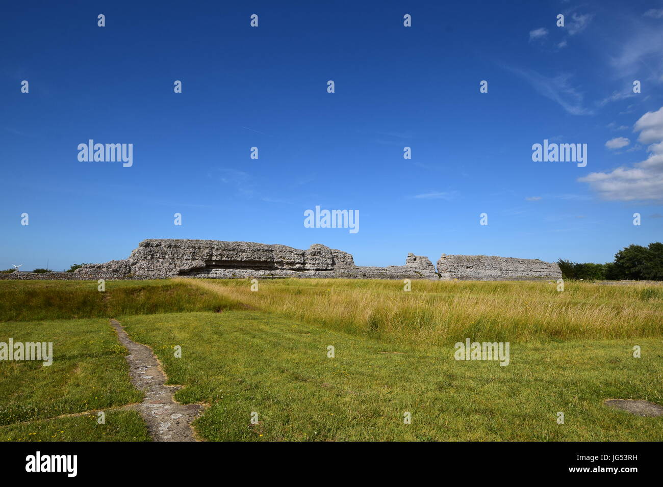 Richborough Roman Fort 2017 Stock Photo - Alamy