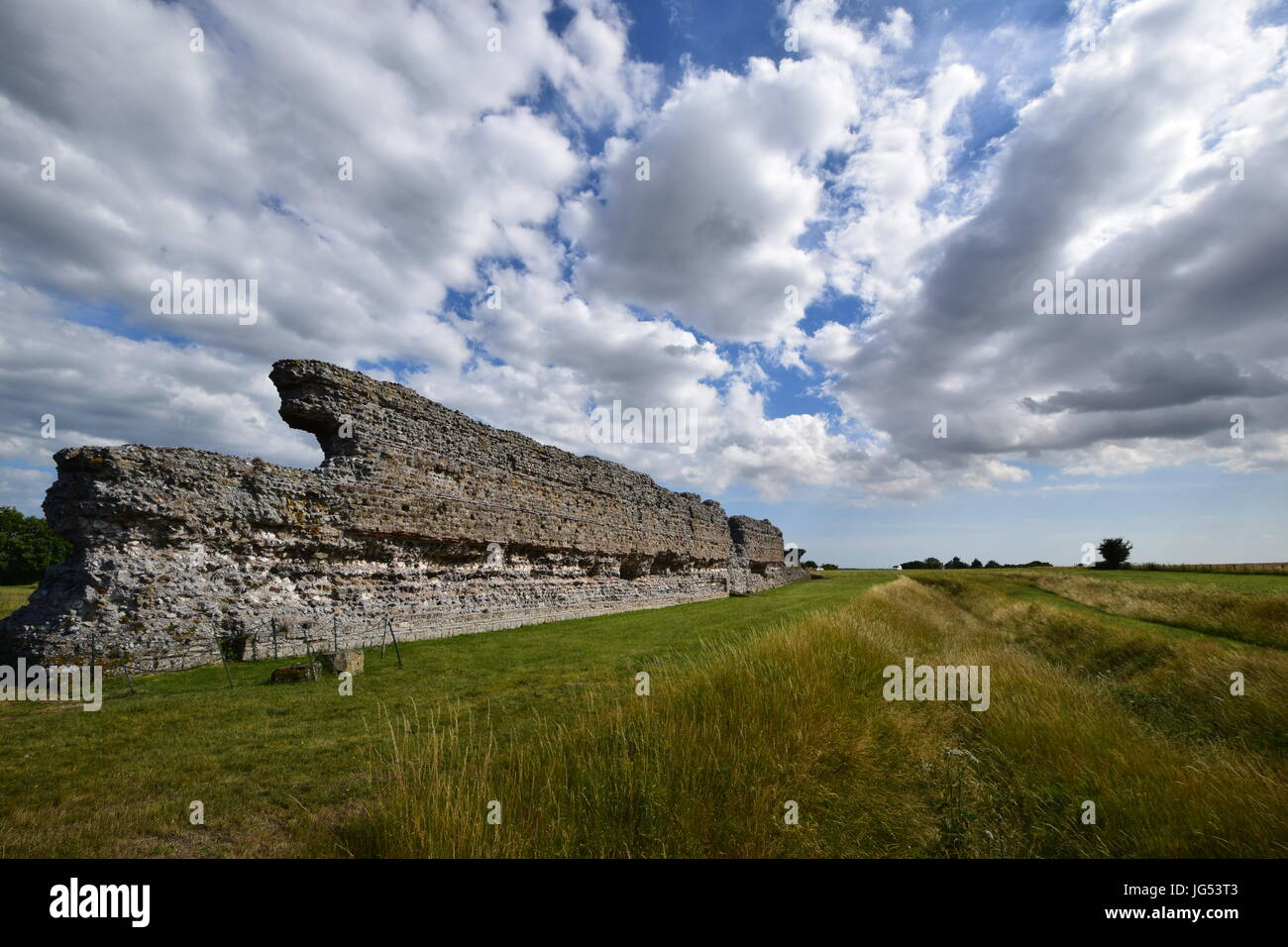 Richborough Roman Fort 2017 Stock Photo - Alamy