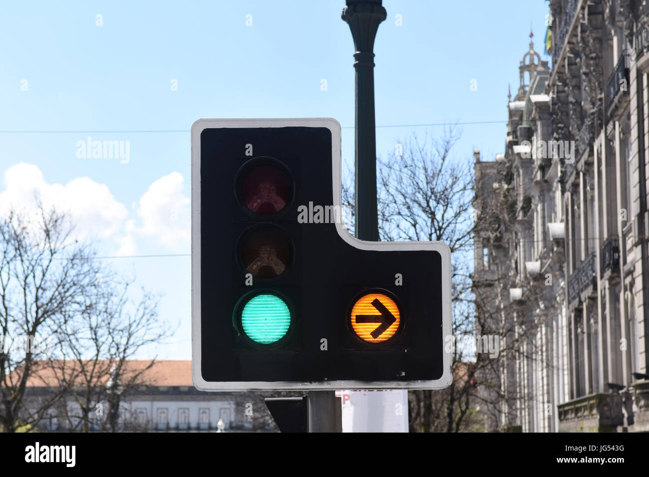 traffic light, Porto,Portugal Stock Photo - Alamy
