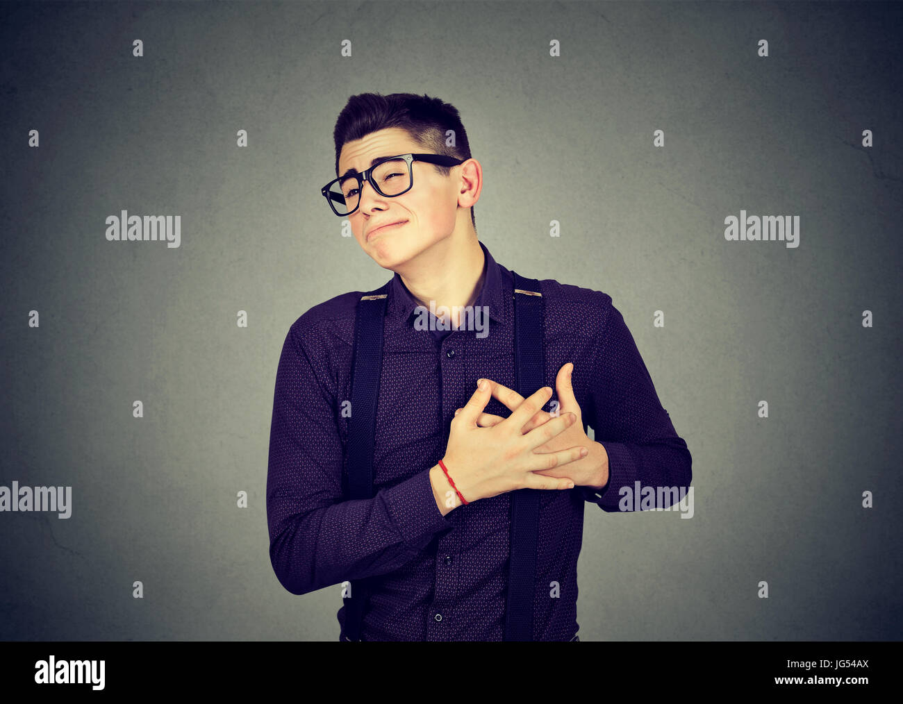 Heartbroken young man Stock Photo - Alamy