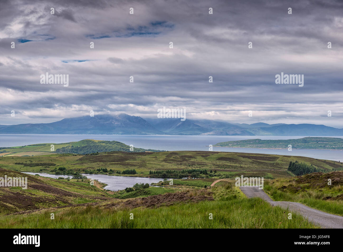 Firth of clyde to holy island isle of arran hi-res stock photography ...