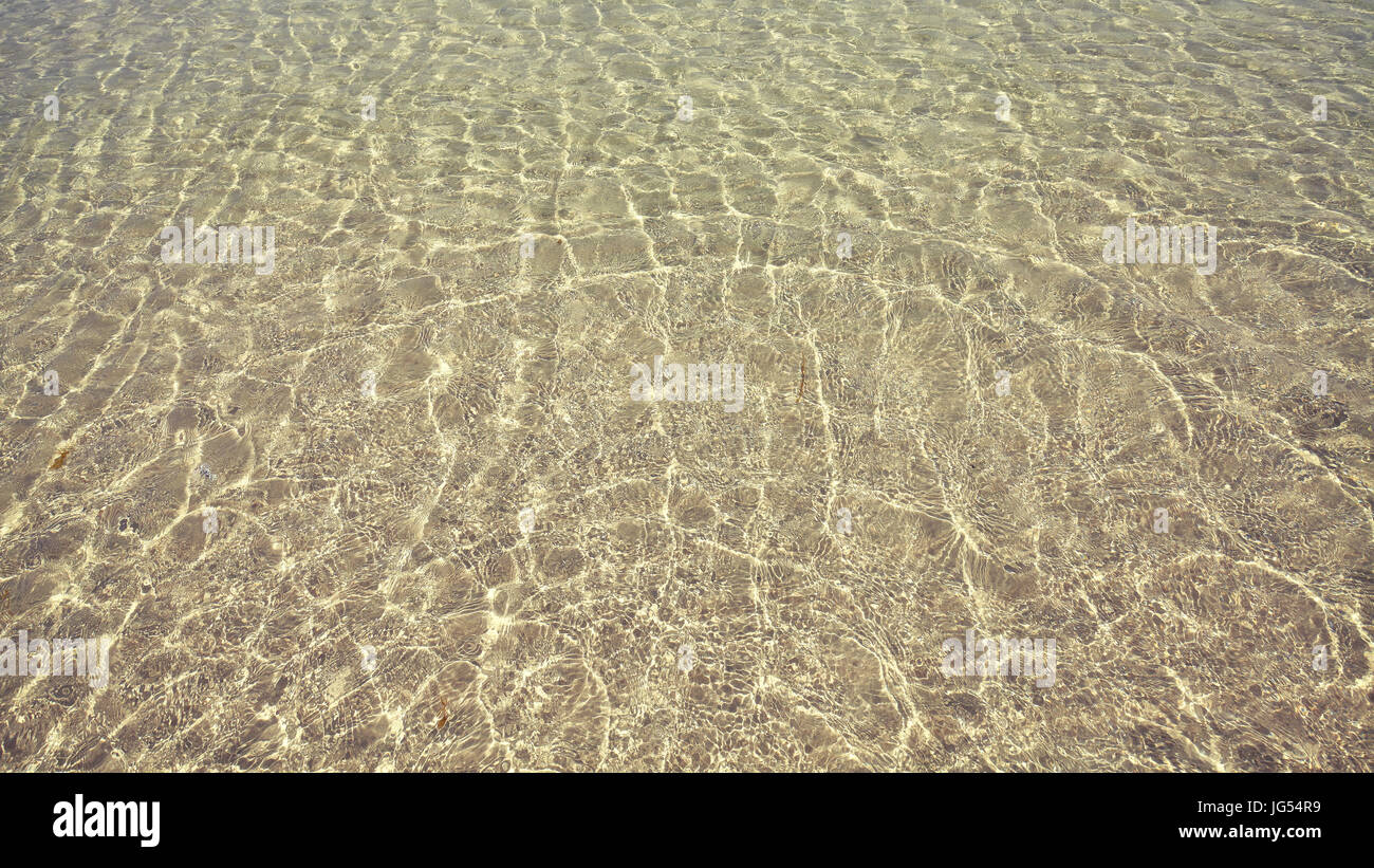 Shallow water with sun reflections, natural background or wallpaper ...