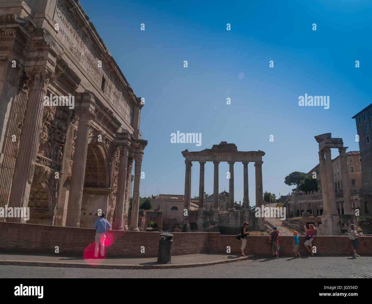 Roman Forum, Foro Romano, rectangular forum surrounded by the ruins of ...