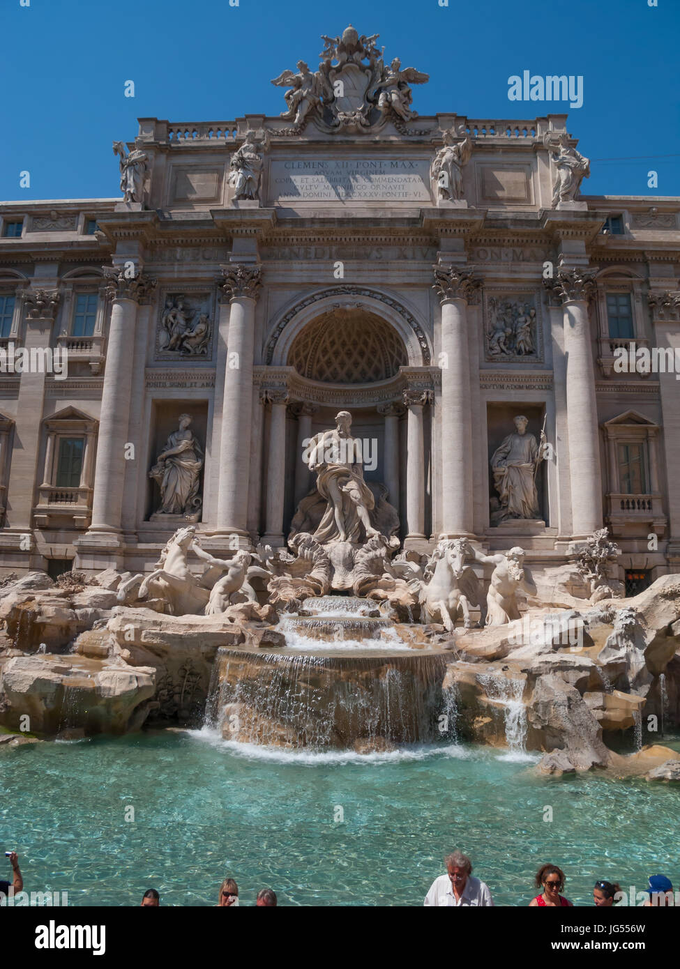 Trevi Fountain, Fontana di Trevi a fountain in the Trevi district in ...