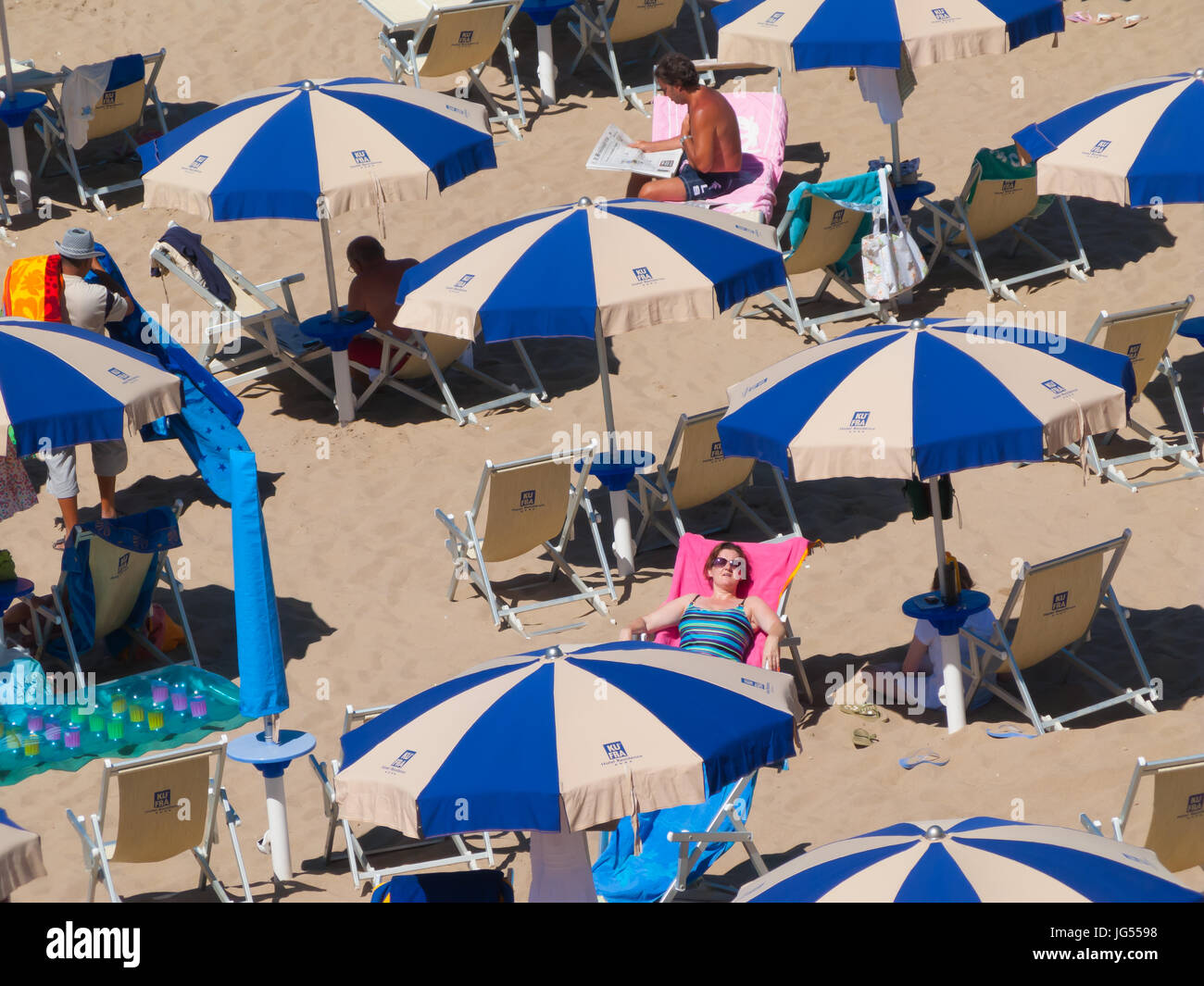 The Beach at Sabaudia, Latina, Lazio, Italy. A beautiful beach ideal ...