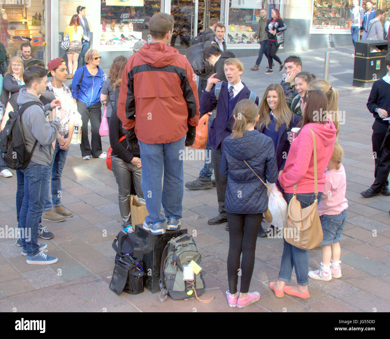 Person standing on soapbox hi-res stock photography and images - Alamy