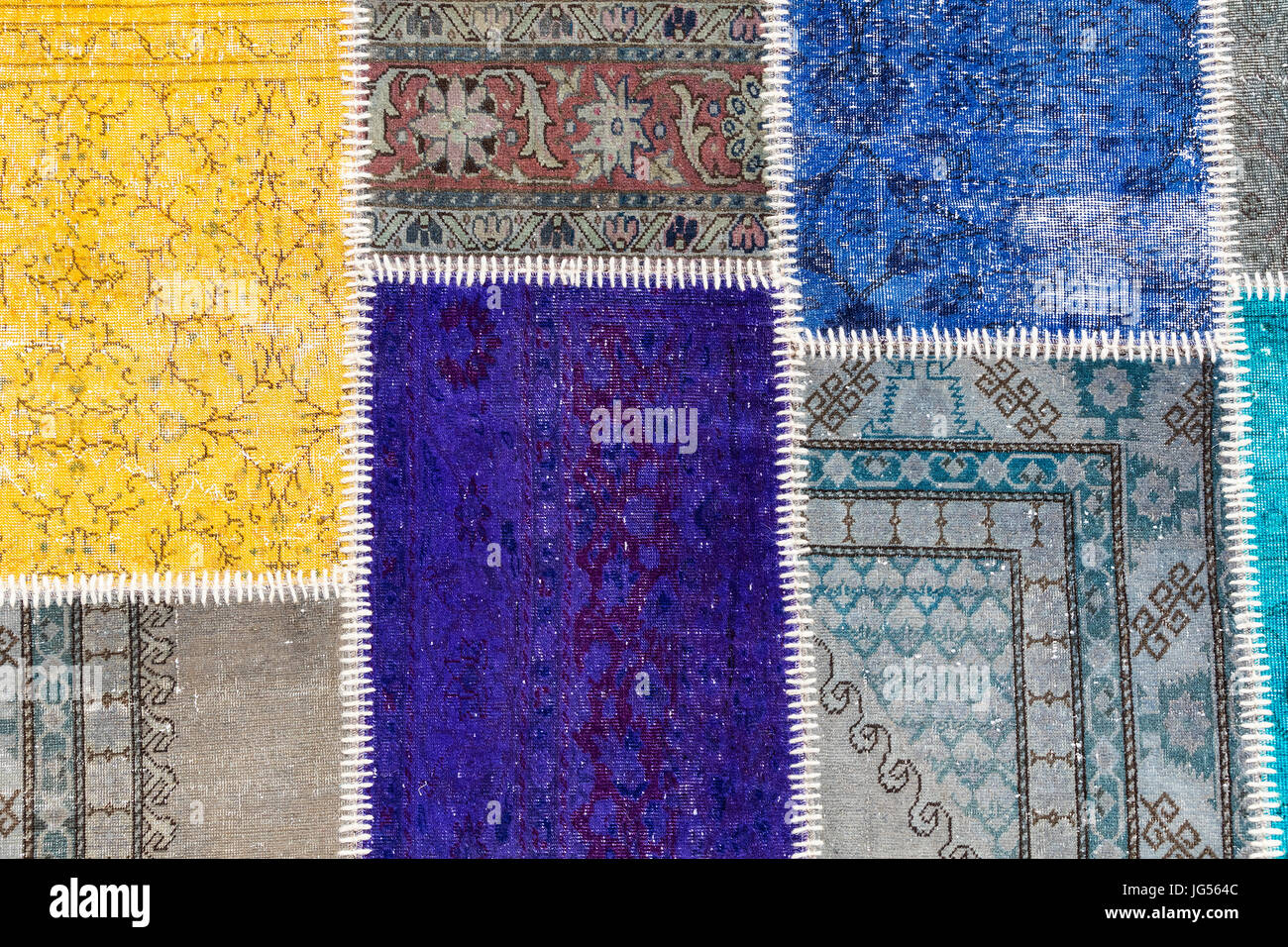 Texture of a piece of old carpet to sew thick threads Stock Photo - Alamy