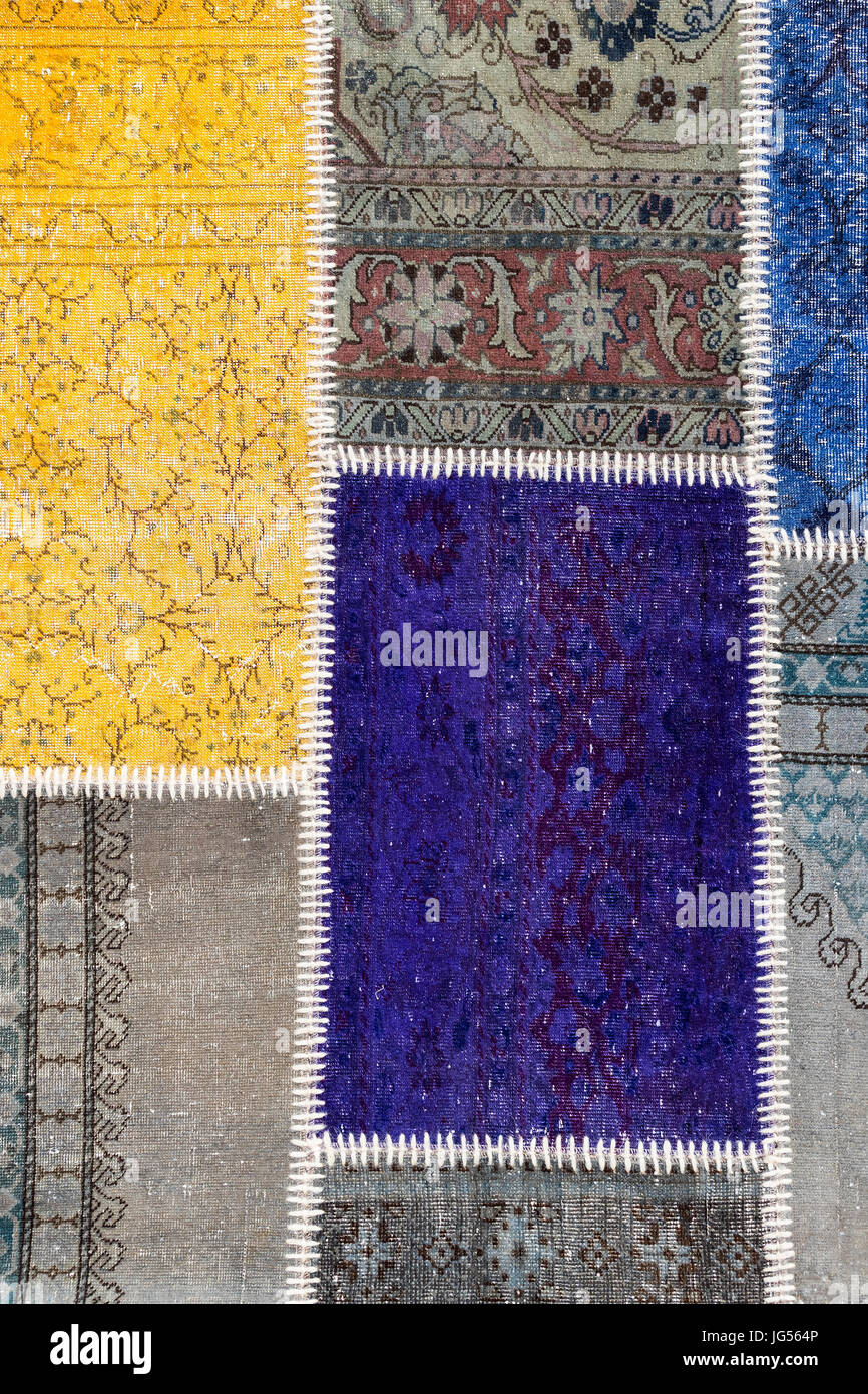 Texture of a piece of old carpet to sew thick threads Stock Photo - Alamy