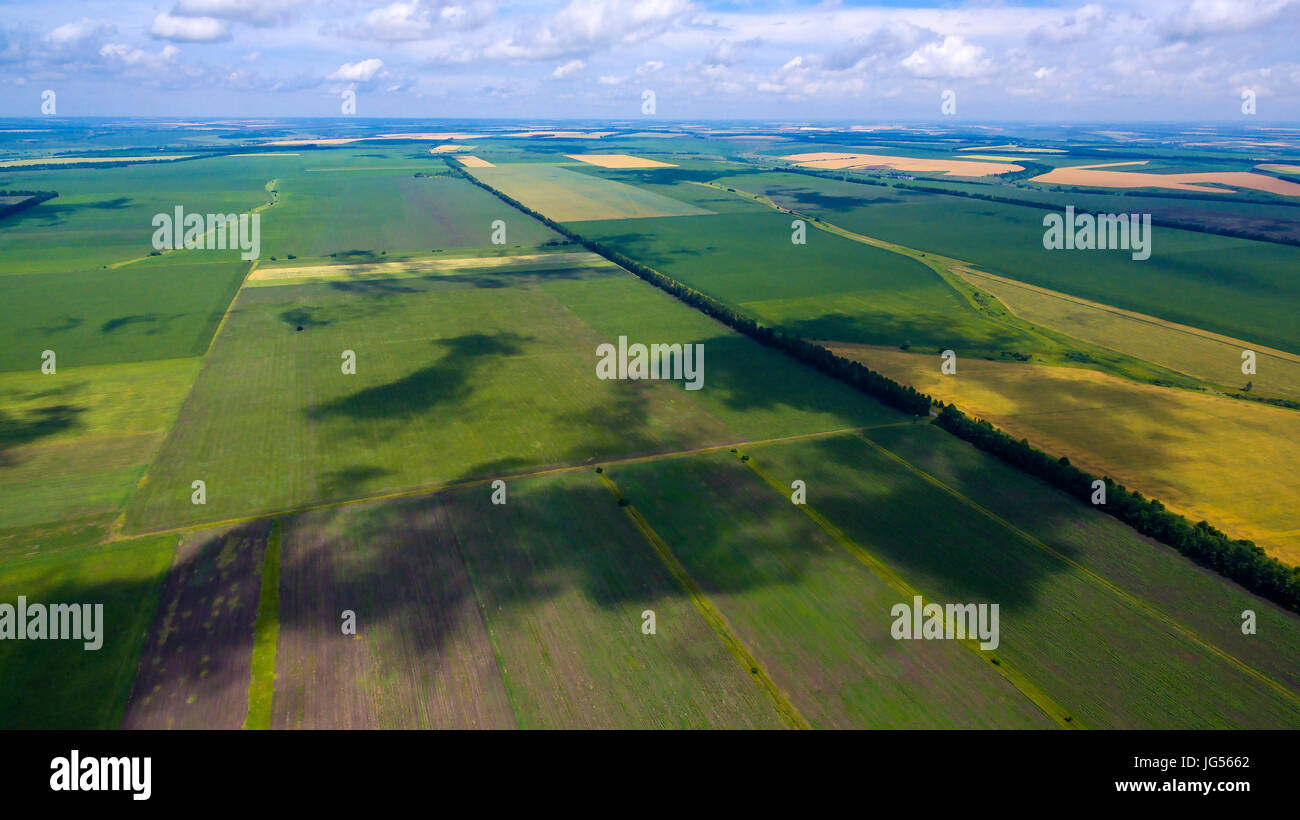 Fields from height birds flight hi-res stock photography and images - Alamy