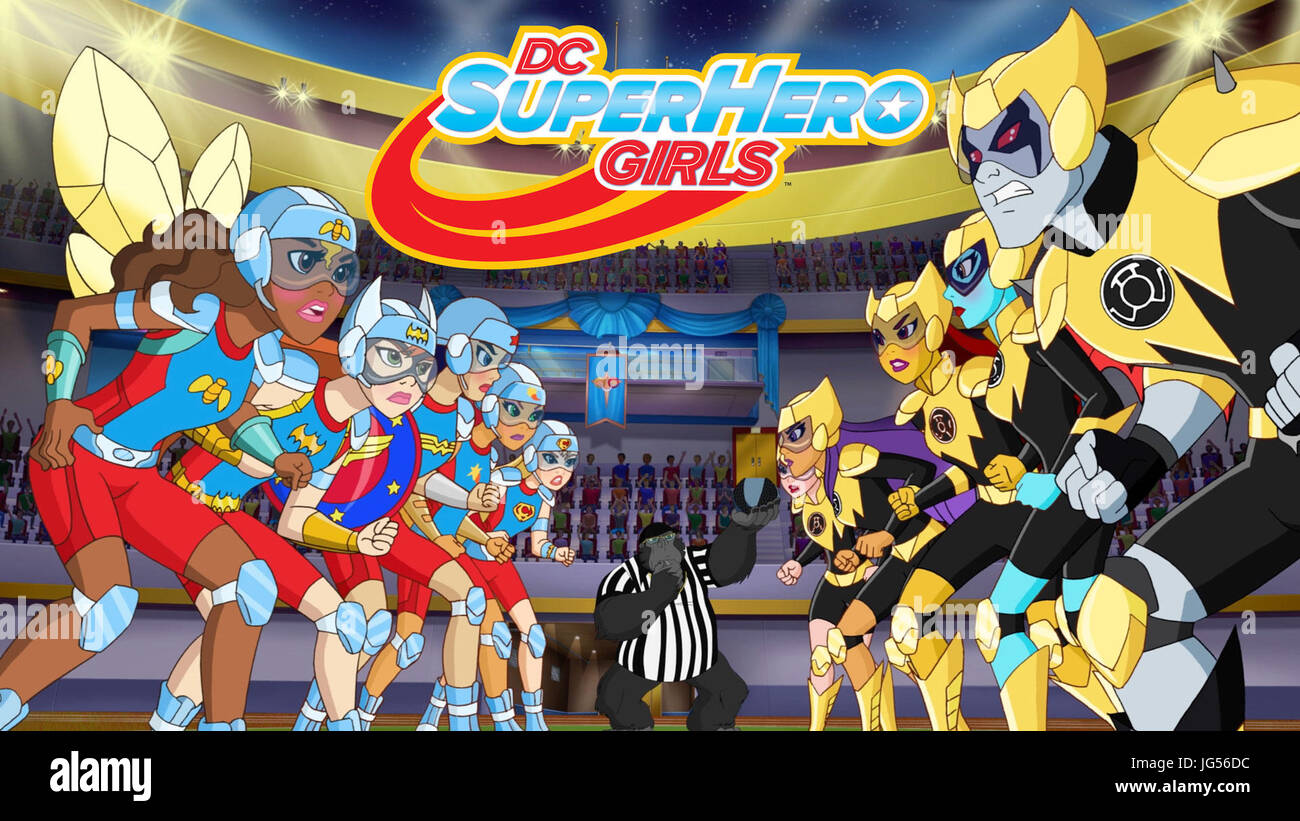 DC SUPER HERO GIRLS: INTERGALACTIC GAMES, poster, l-r: Bumblebee ...